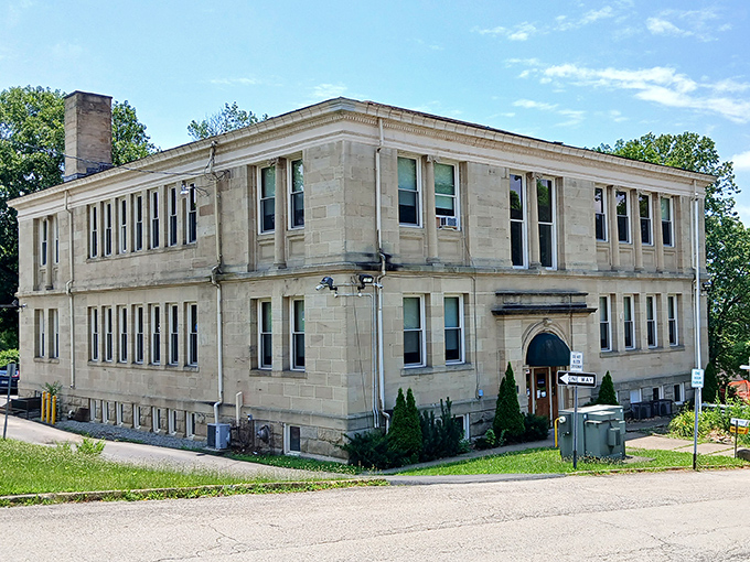 The stately Carnegie Free Library stands as a testament to Connellsville's commitment to lifelong learning and community resources.