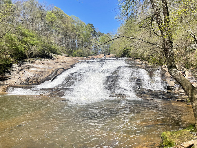 Carter Falls delivers nature's soundtrack in surround sound. This accessible waterfall offers the perfect backdrop for contemplative moments.