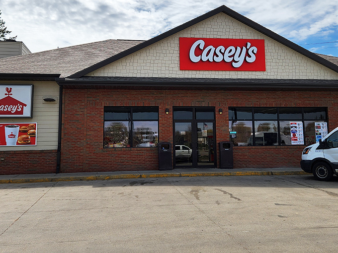 Casey's might be a Midwestern chain, but in Dell Rapids it functions as an essential community hub for gas, snacks, and their surprisingly good pizza.