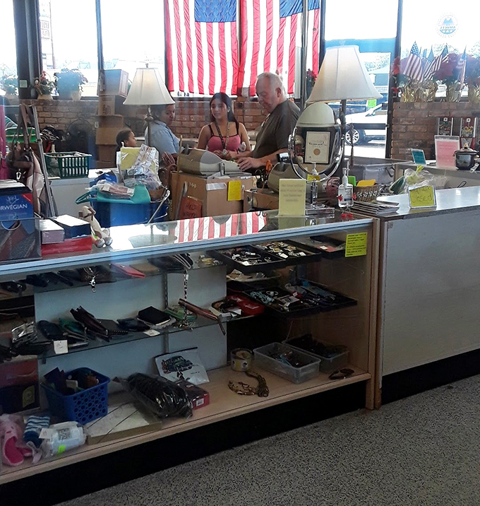 Command central: where treasures are tallied and transactions completed. The final step before your finds become officially yours.