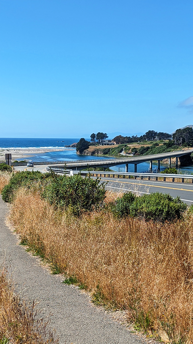 The bridge to paradise. Crossing over to MacKerricher feels like entering a different world, one with significantly better views.