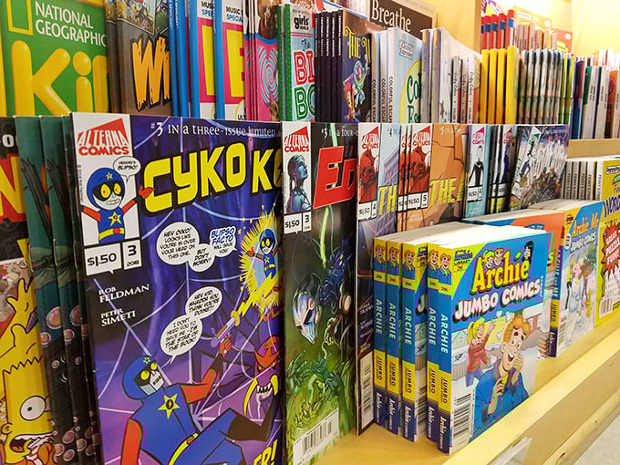 Comic books for the young and young-at-heart &ndash; because who says outlet shopping can't include superhero supplies?