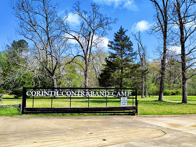 Corinth Contraband Camp commemorates where formerly enslaved people first tasted freedom &ndash; history that costs nothing to experience but means everything.
