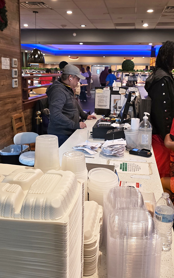 The front counter&mdash;gateway to paradise and final checkpoint before entering a world where calories temporarily don't exist.