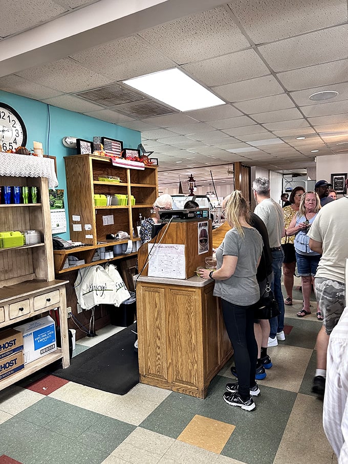 The gift shop corner offers take-home treasures for when you need a taste of Amish Country magic.