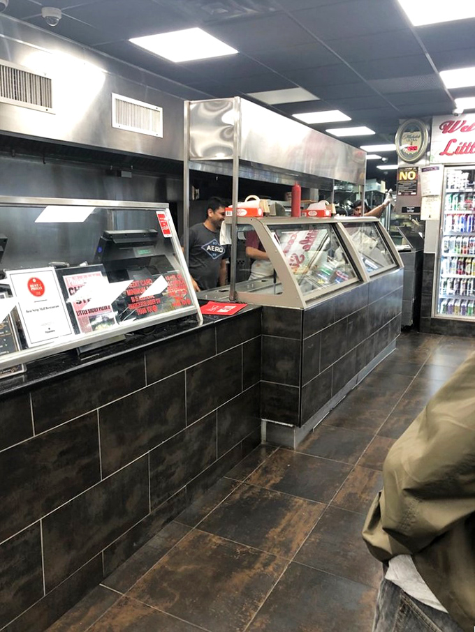 Where the magic happens &ndash; the counter area where friendly staff transform simple ingredients into neighborhood legends.