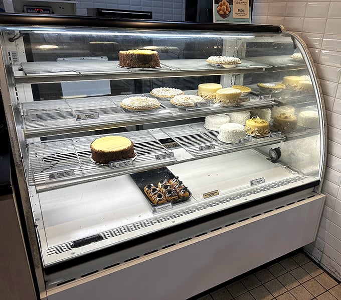 The dessert case &ndash; where willpower goes to die and "I'll just have a bite" becomes a beautiful lie.