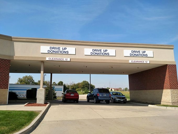 The donation drive-thru: retail's circle of life in action. Today's castoffs become tomorrow's treasures in this charitable ecosystem.