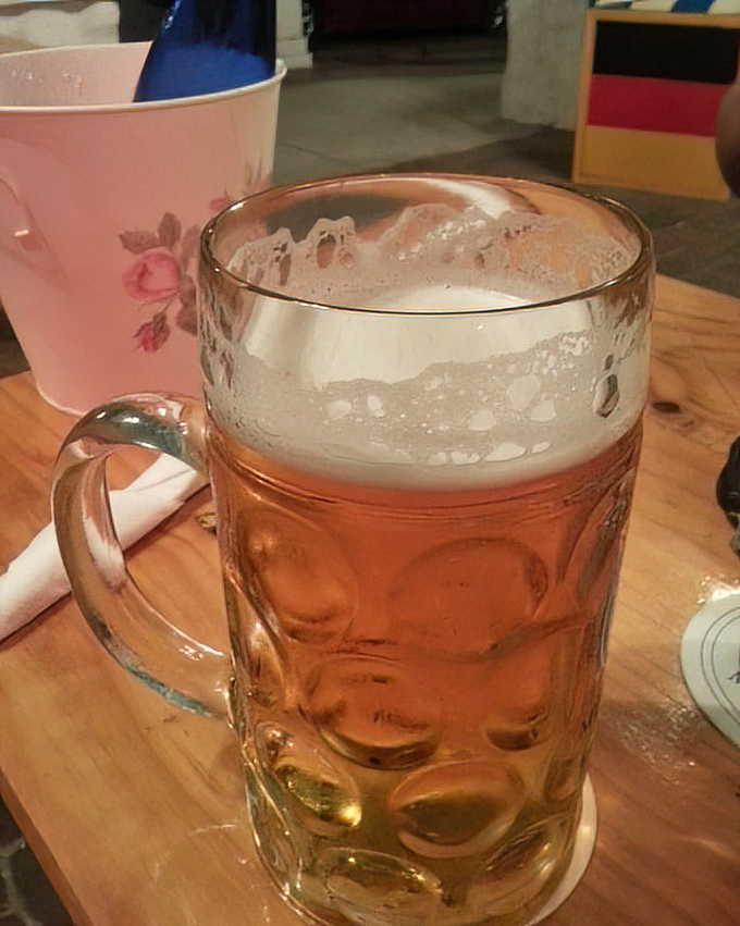 Another glorious beer in a traditional mug, because one picture of proper German lager simply isn't enough to convey its appeal.