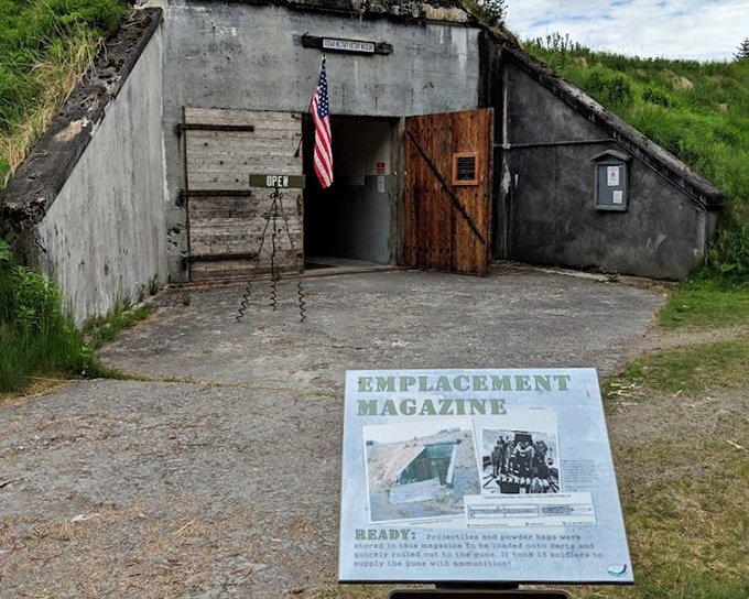 History's vault: The Emplacement Magazine once stored ammunition but now collects stories, standing as a fascinating relic of Alaska's WWII heritage.