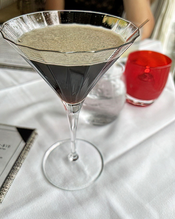 An espresso martini that promises to keep you awake long enough to remember every delicious bite of your meal. Liquid dessert at its finest.