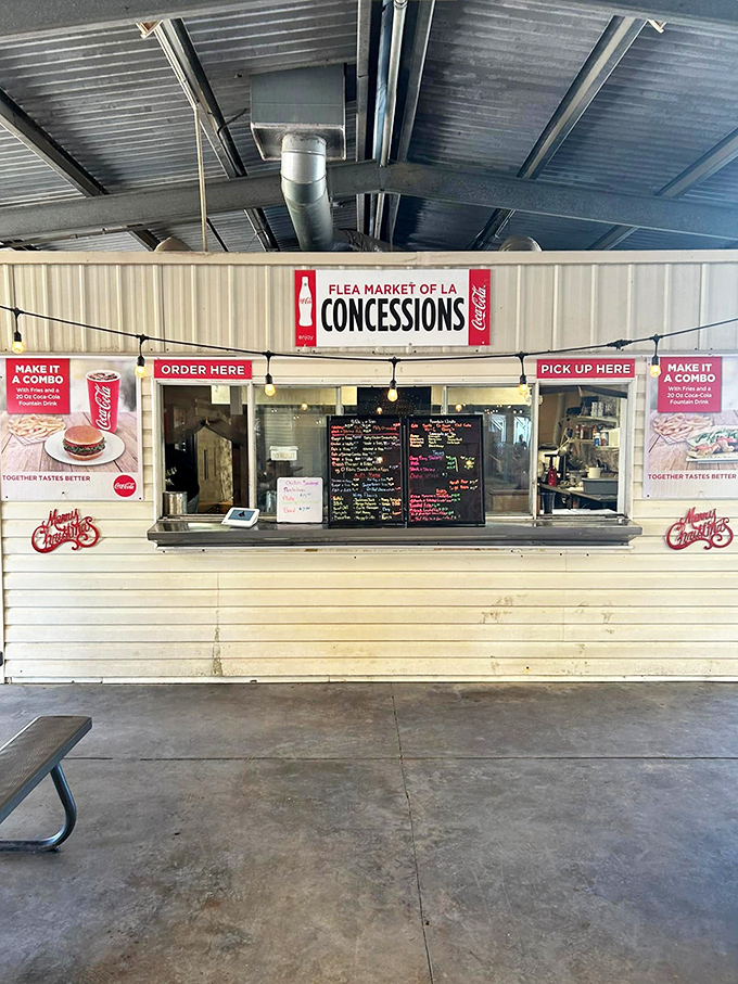 The concession stand&mdash;where treasure hunting meets hunger management. Nothing fuels bargain negotiations like a classic Louisiana lunch served with a side of air conditioning.