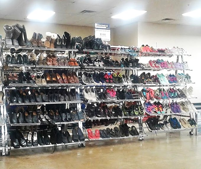 The shoe department rivals Imelda Marcos' closet. From practical flats to statement heels, footwear finds its second stride here.