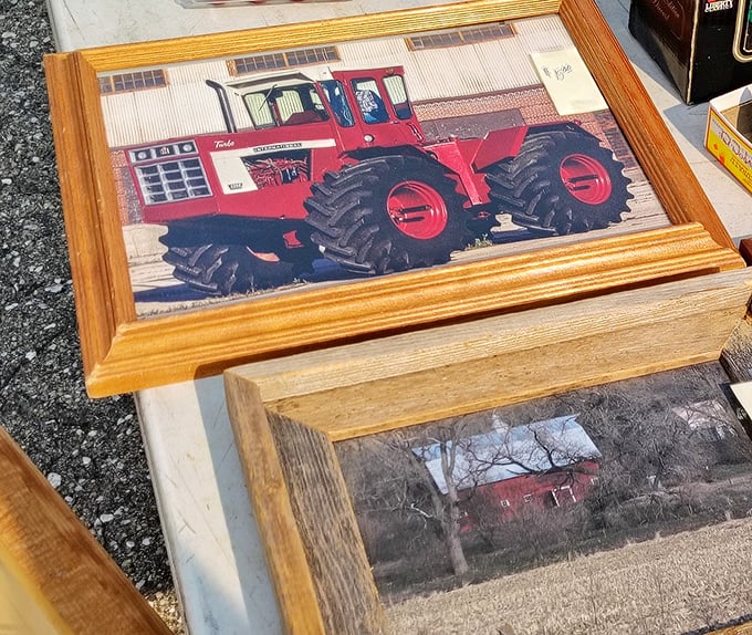Agricultural art that speaks to Nebraska's soul. These framed tractors aren't just decorations&mdash;they're tributes to the machines that built the Heartland.