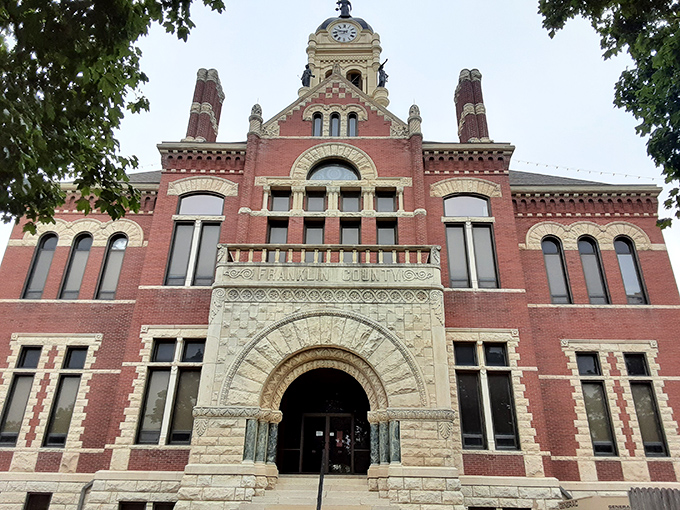 Franklin County Courthouse commands attention with its Romanesque grandeur &ndash; architectural proof that government buildings weren't always designed by minimalists.