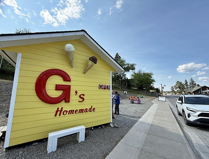 G's Homemade Ice Cream's sunny yellow stand is like summer incarnate&mdash;a sweet beacon of happiness on a Montana afternoon.