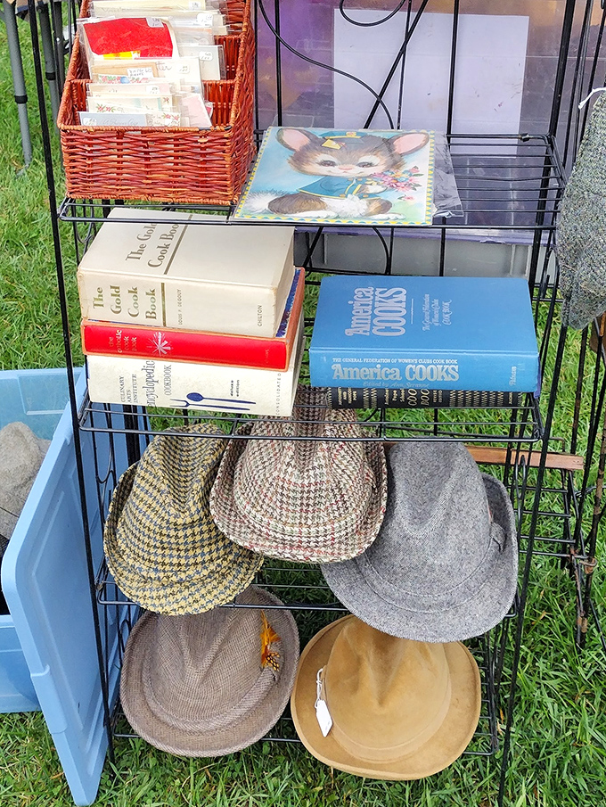 Hat heaven for the stylishly nostalgic! When men wore fedoras without irony and a good cap was essential equipment for daily life.