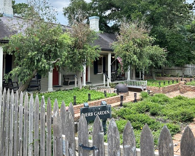 The herb garden that launched a thousand recipes. Behind that picket fence lies the secret ingredients to Louisiana's most mouthwatering dishes.