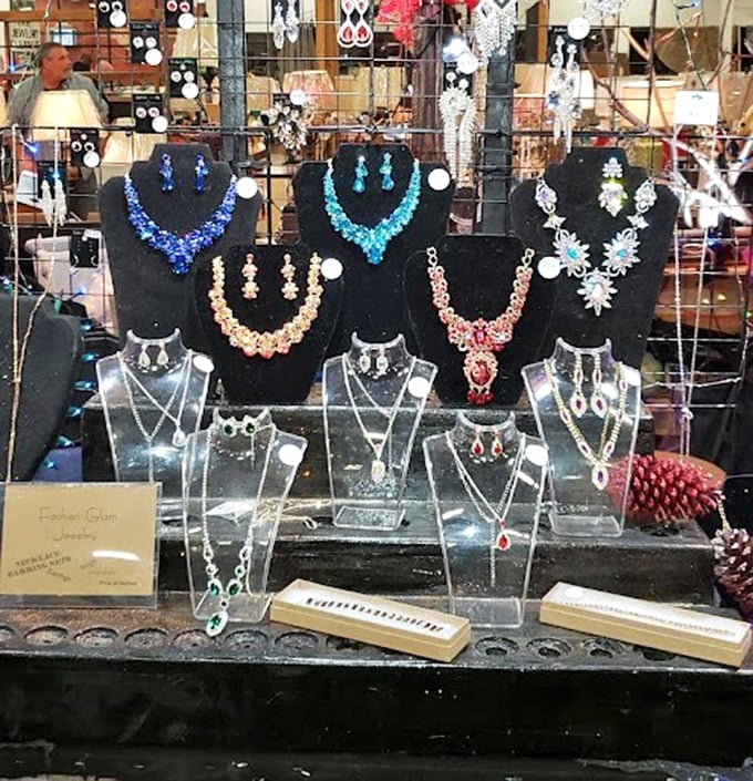 Sparkle central for the budget-conscious jewelry lover. These colorful statement necklaces and earrings prove that dazzling doesn't require diamonds or debt.