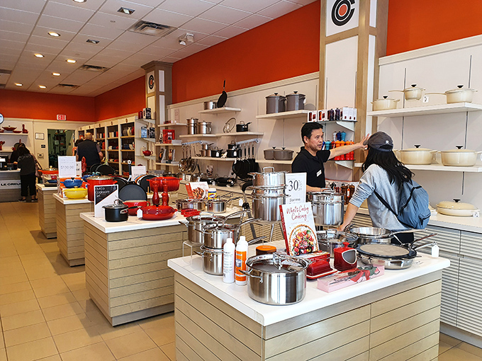 Le Creuset's colorful cookware kingdom &ndash; where home chefs dream of dinner parties that will justify these beautiful purchases.