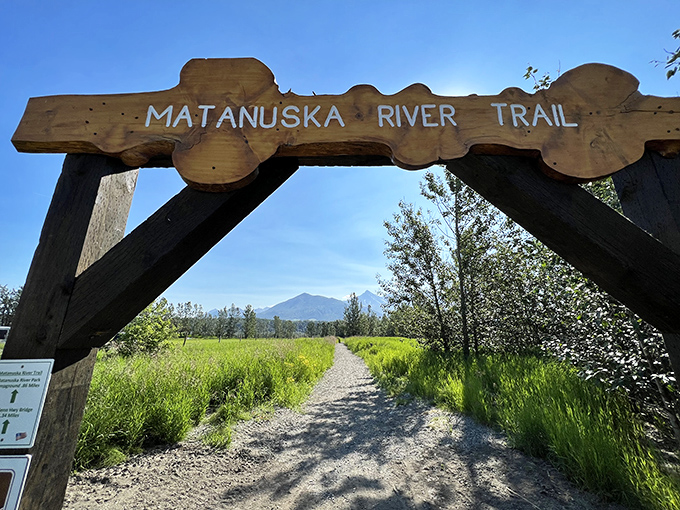 Matanuska River Trail welcomes hikers to explore riverside paths where nature does all the decorating work for Instagram.
