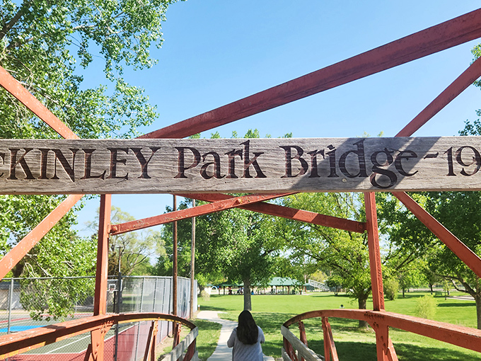 McKinley Park Bridge dates to 1925, reminding visitors that quality craftsmanship outlasts trends and modern conveniences combined.