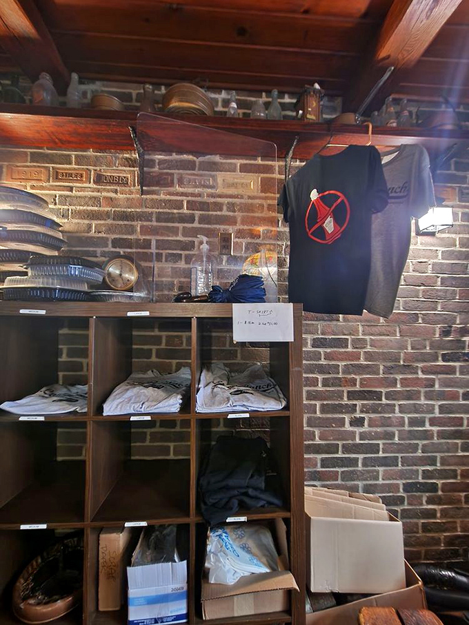 The "No Ketchup" T-shirt hanging on the wall isn't just merchandise &ndash; it's a manifesto, a philosophy, a way of burger life.