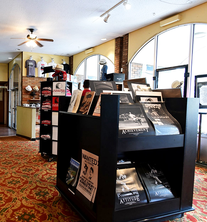 The museum's gift shop offers books and memorabilia&mdash;because everyone needs a souvenir of their brush with criminal history.