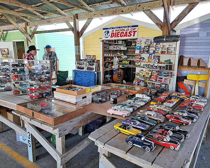 Miniature dreams in die-cast form. These model cars transport grown men back to childhood faster than a DeLorean hitting 88 miles per hour. 