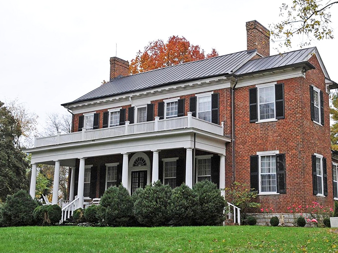 Mont Calm stands as a testament to Federal-style elegance, with a front porch that practically demands you sit a spell with something cold to drink.