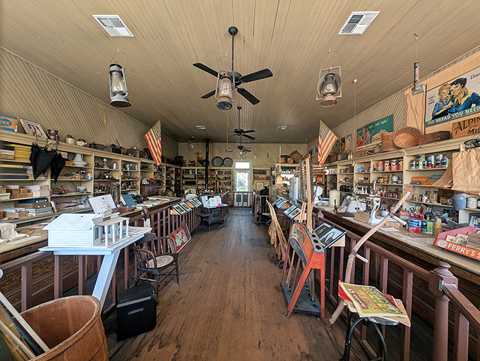 Step back in time at the Monteverde General Store, where wooden floors creak with history and shelves overflow with glimpses of Gold Rush-era daily life.