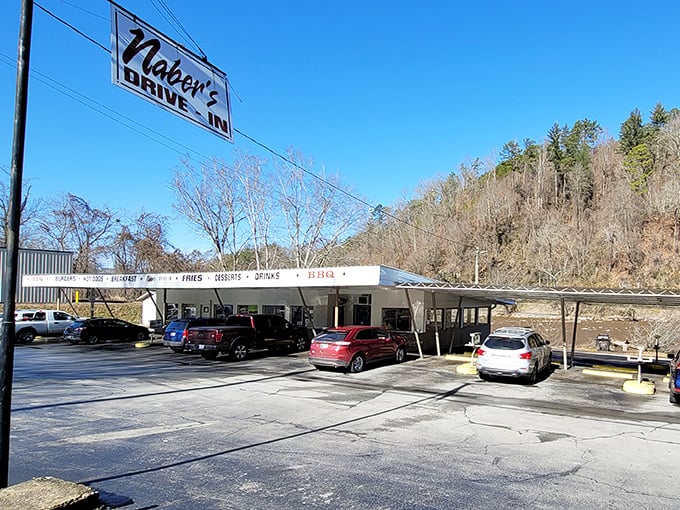 Naber's Drive-In stands as a delicious time capsule from an era when carhops and milkshakes were the height of dining sophistication.