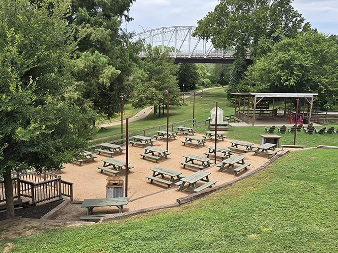 Picnic areas along the river offer free entertainment and dining with a view that expensive restaurants can't match - just bring your sandwich and enjoy nature's show.