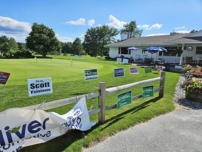 Neshobe Golf Club combines politics and putting. In Vermont, even the golf courses participate in democracy between rounds.
