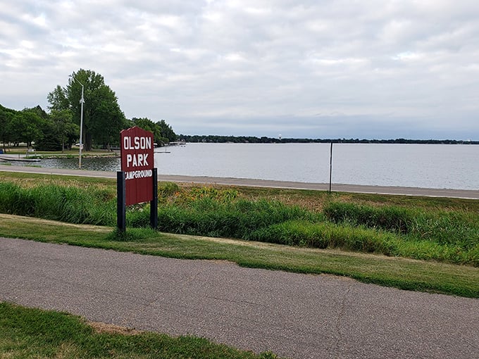 Olson Park showcases Lake Okabena's serene waters&mdash;a daily reminder that retirement in Worthington comes with natural beauty built in.