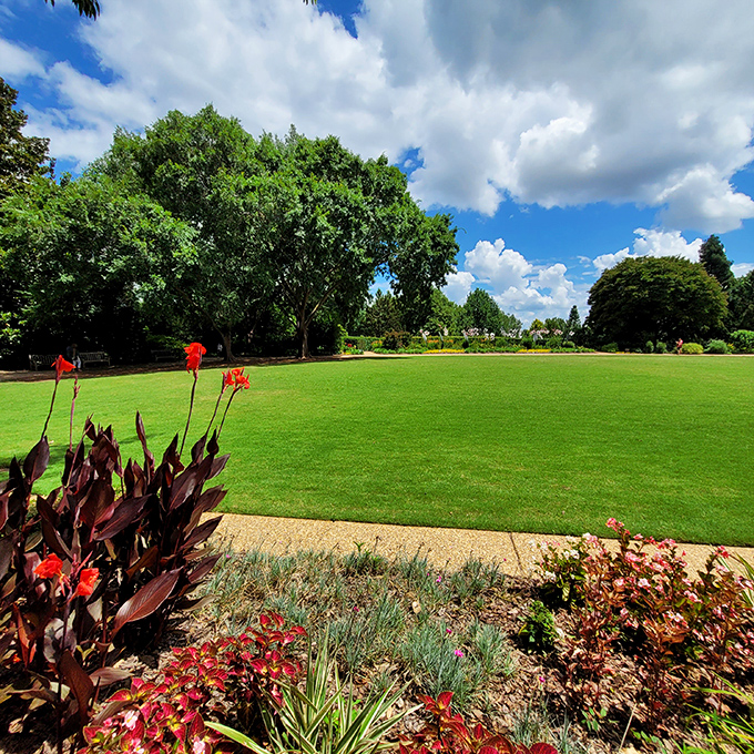 A verdant carpet stretches toward the horizon, proving that sometimes the most spectacular garden feature is simplicity itself.