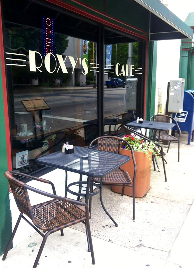 Sidewalk seating for those perfect Pennsylvania mornings. A front-row seat to the neighborhood with coffee and breakfast at your fingertips.