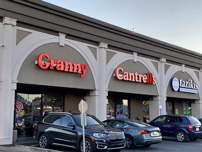 The exterior may be modest, but those red letters spell out a promise that Panama City breakfast lovers know is golden.