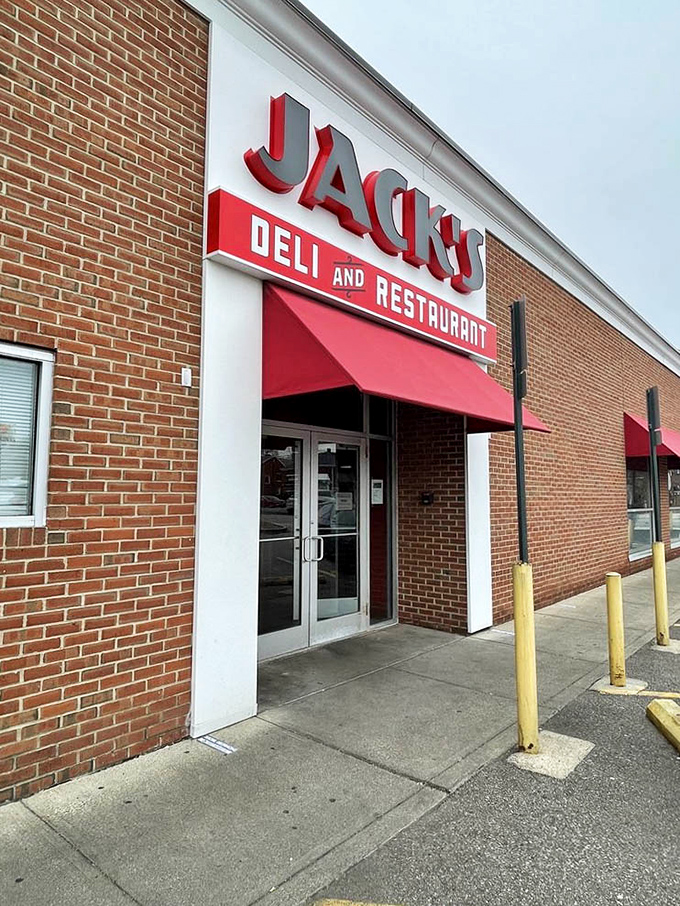 The bold red letters against brick announce what locals already know: this isn't just a restaurant, it's a Cleveland institution.