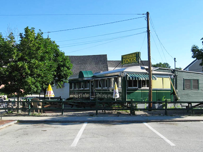Summer at the diner means outdoor seating where your breakfast comes with a side of New Hampshire sunshine.