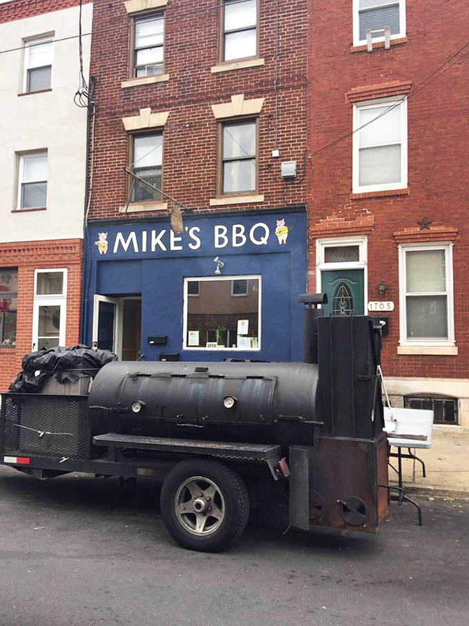 The smoker outside is like seeing the wizard behind the curtain. This unassuming contraption is responsible for so much happiness.