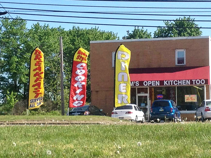 Those colorful flags aren't just decoration&mdash;they're beacons calling hungry travelers to one of Ohio's most beloved breakfast destinations.