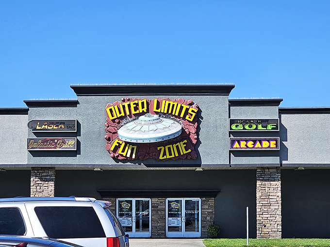 Outer Limits Fun Zone offers affordable entertainment for visiting grandkids, because retirement should include both budgeting and bowling.