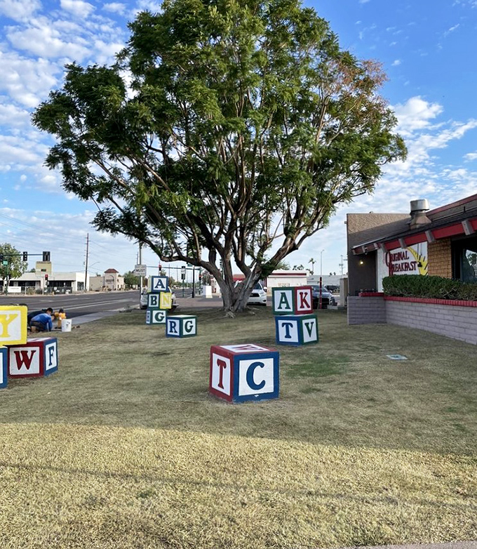 Those giant alphabet blocks outside aren't just decoration &ndash; they're a warning that you're about to experience food that defies ordinary description.