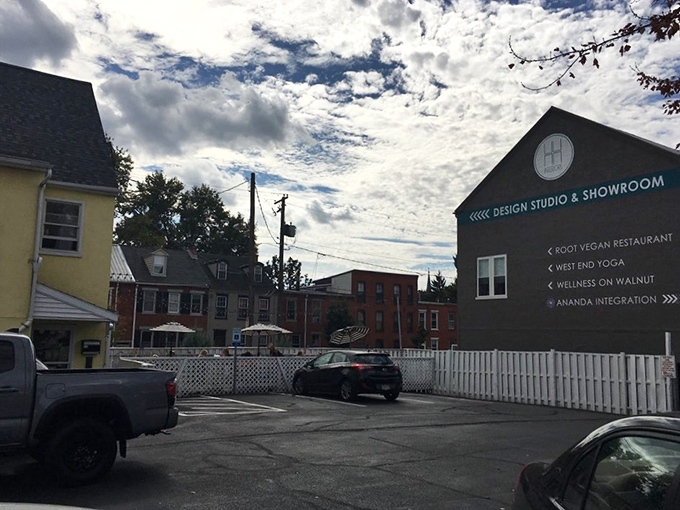 More than just a parking lot&mdash;it's the gateway to crepe paradise. Located in a charming neighborhood setting in Lancaster.