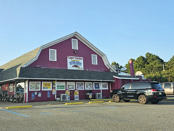 The parking lot tells the story—a mix of local plates and out-of-state visitors who've made the pilgrimage to this unassuming seafood shrine.