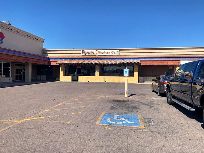 The parking lot might not look like much, but it's the gateway to one of Mesa's most beloved culinary treasures.