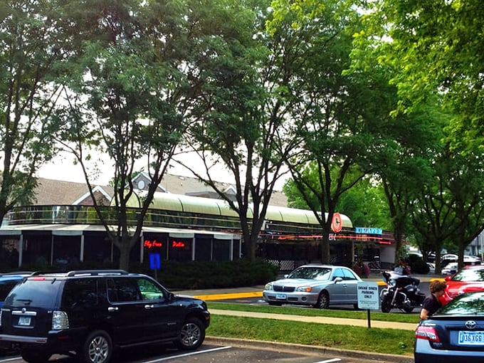 Even in summer, Drake Diner stands as an oasis of air-conditioned comfort. The parking lot fills early&mdash;a testament to loyal followers.