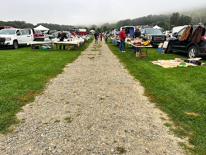 The pathway to possibility&mdash;where each step might lead to the vintage treasure you never knew you needed.