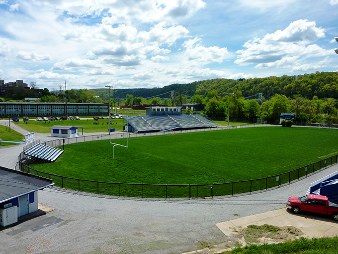 Patterson Field offers Friday night lights and hometown pride, nestled in rolling green hills that make even the away team appreciate the view.